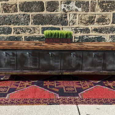 Vintage Industrial Media Console Cabinet Repurposed TV Stand | Souli ...