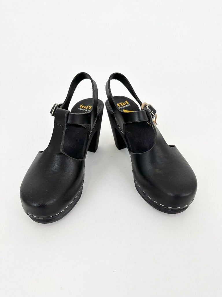Swedish Hasbeens T-Strap Sky High Clogs | Mercy Vintage - Oakland, CA ...