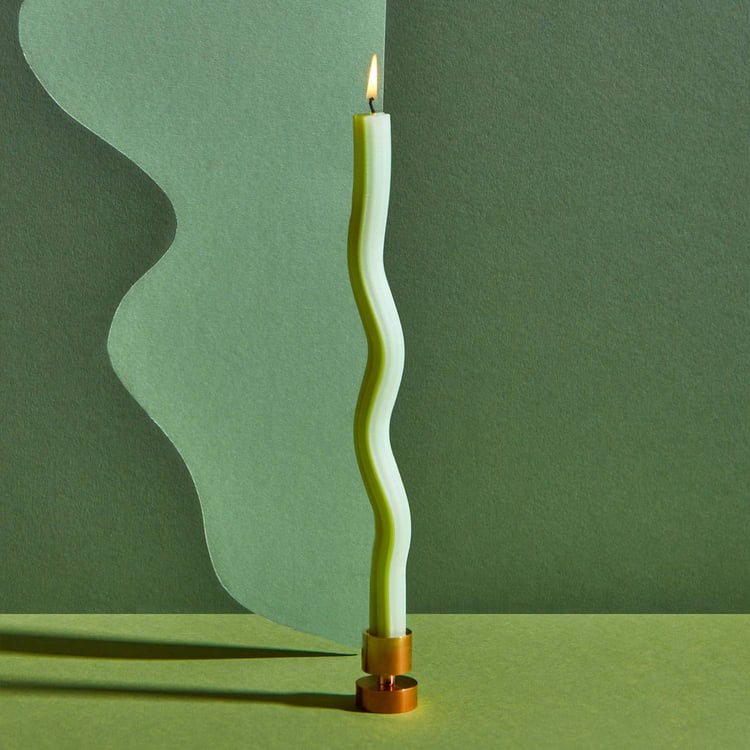 Wiggle Candle Sticks by Lex Pott - Olive Green (2 pack) | Vintage MC ...