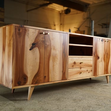 Elwell Buffet, 2 Drawers, Mid-Century Modern Sideboard, Modern Solid ...