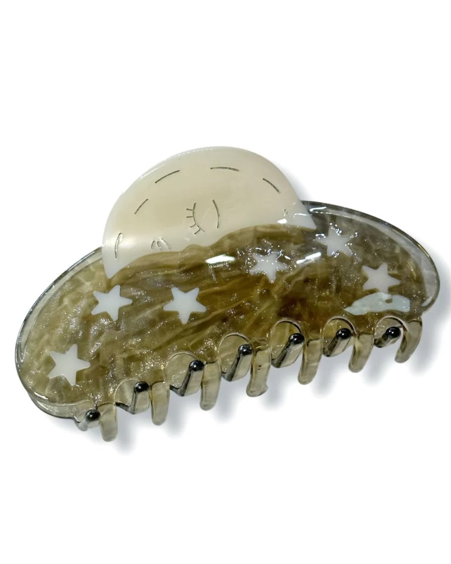 Moon and Stars Hair Claw | Banshee | Portland, OR