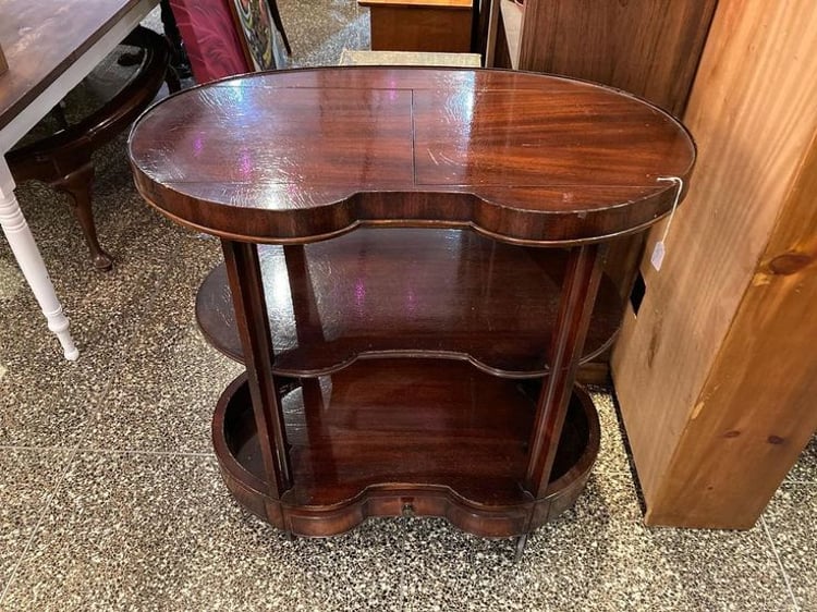 Mahogany 3 tier shelf by day, slide the top open and | Miss Pixies ...
