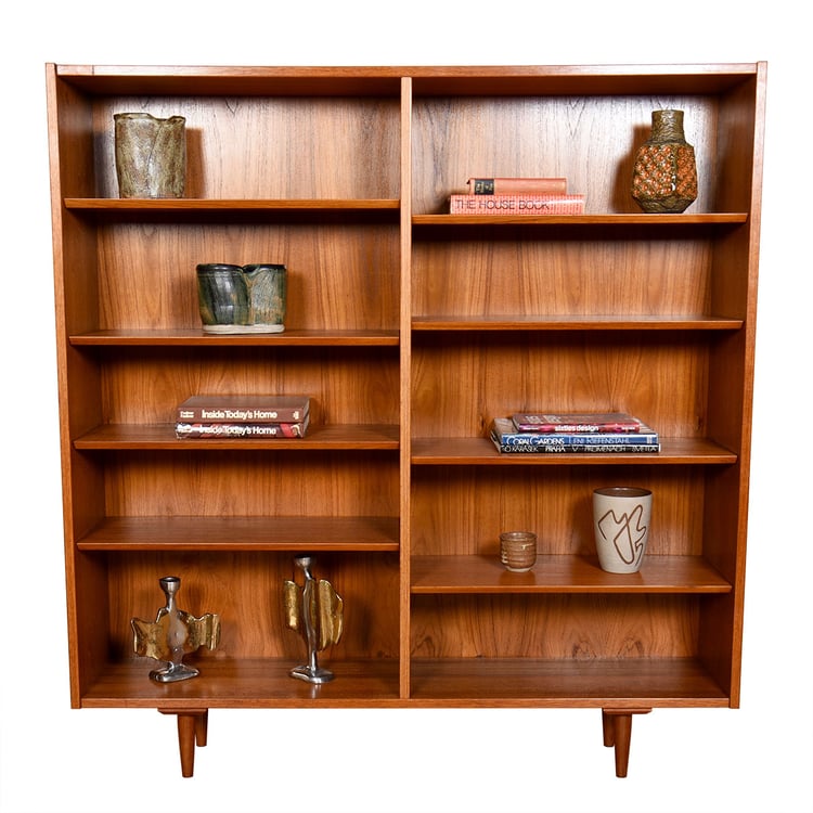 Adjustable Bookcase in Danish Modern Walnut | Modern Mobler | Takoma ...