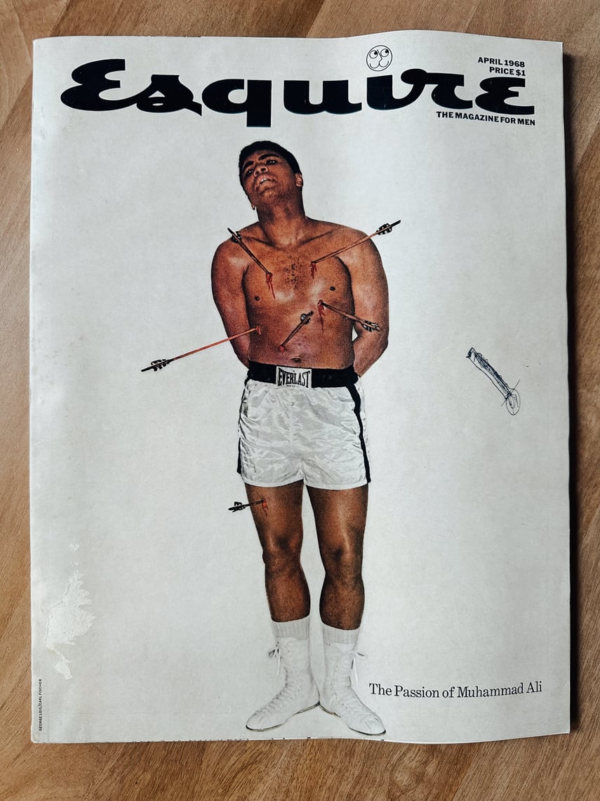 Vintage Rare Esquire Magazine // Muhammad Ali Cover Story (April 1968 ...