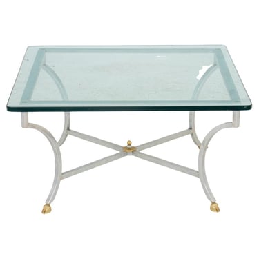 Neoclassical Coffee Table With Glass Top | Showplace Antique + Design ...