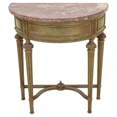 French Louis XVI Demi Lune Console Table, 19th C. | Showplace Antique ...