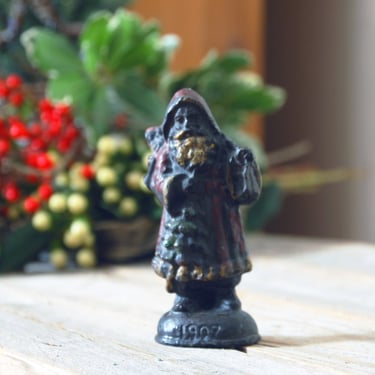 Antique cast iron Santa Claus / lead Santa doorstop | Sunflower Hill ...