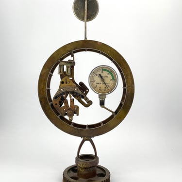 Vintage Steam Punk Desktop Sculpture Art Object Table | Brain ...
