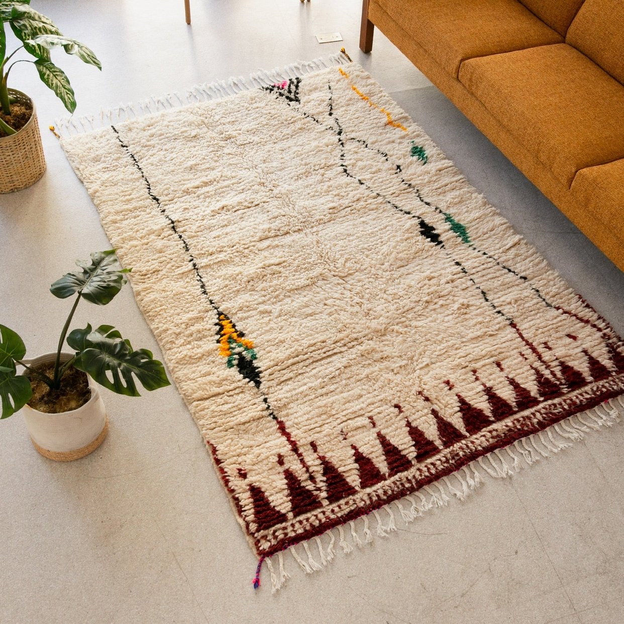Vintage Moroccan Berber Rug - Arrow Detail | Sunbeam Vintage - Highland ...