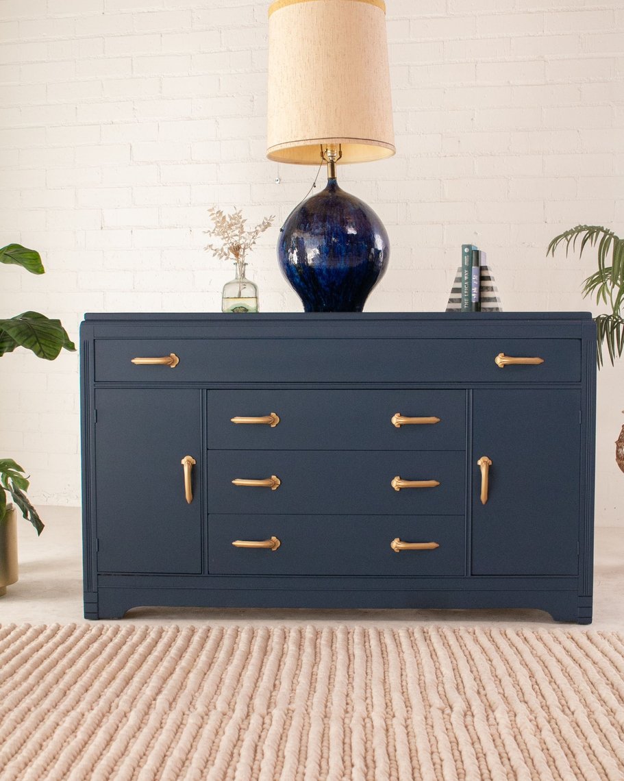 Vintage Navy Blue Dresser | Sunbeam Vintage | Highland Park - Los ...
