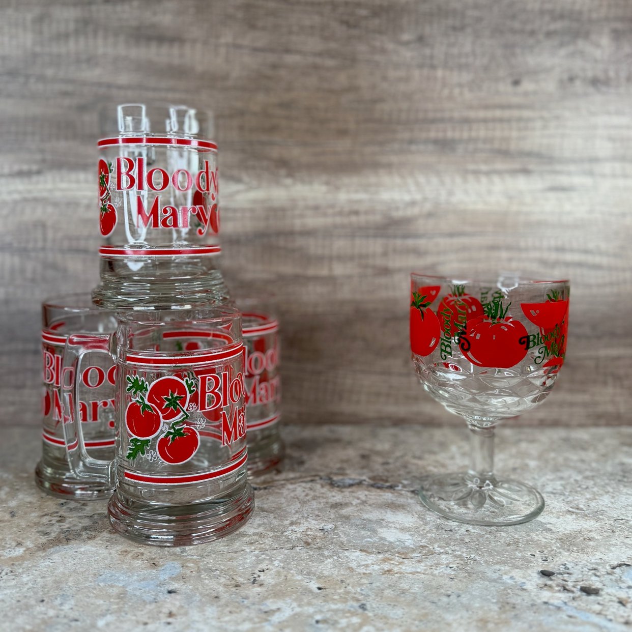Culver Glass Bloody Mary Mug Set of 4, Bloody | Good Luck Fox - Reston ...