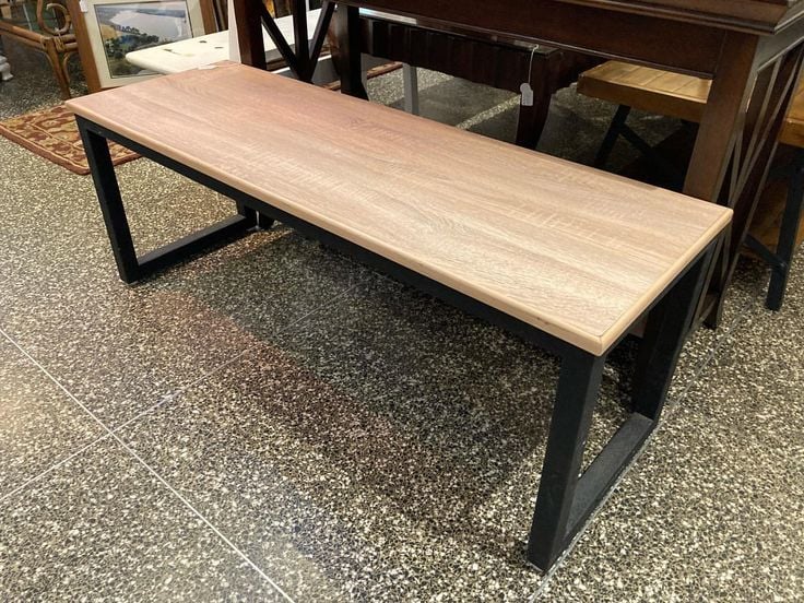 Industrial bench. Metal base 48.5” x 17” x 18.5” Call 202-232–8171 ...
