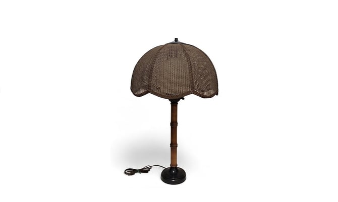 Vintage Bamboo & Cane Lamp, The Cane Collection from Sears, Mid | A ...