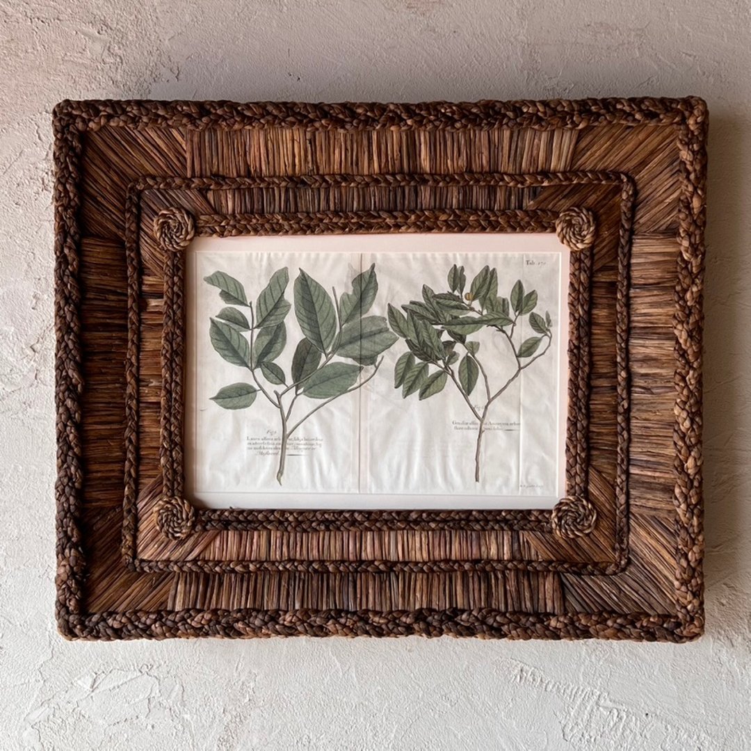 Sloane Engraving in Gusto Woven Frame IX | Casa Gusto | West Palm Beach, FL