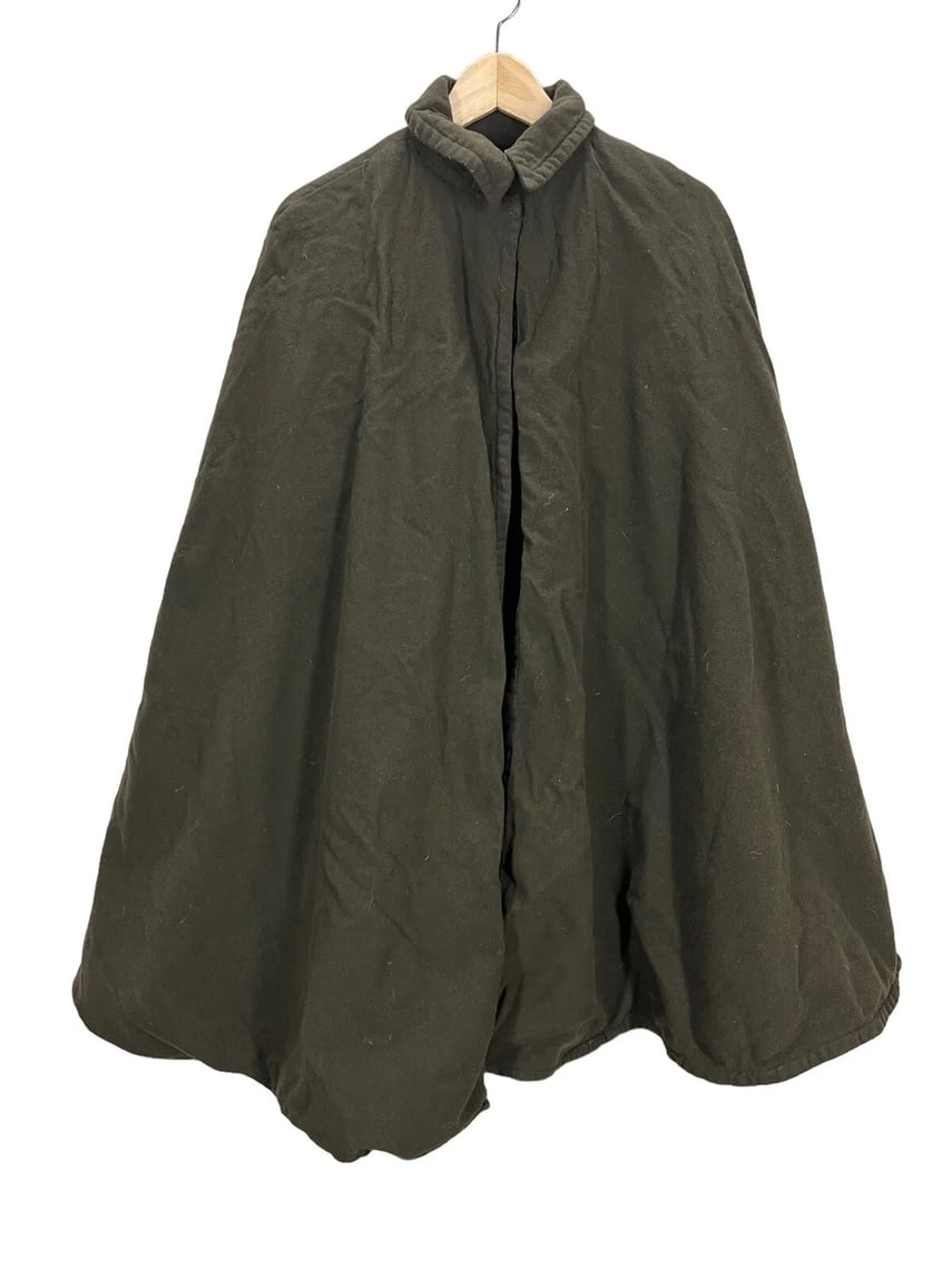 Vintage 40's WW2 US Military Green Wool Cape Cloak Named | Downtown ...