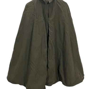Vintage 40's WW2 US Military Green Wool Cape Cloak Named | Downtown ...