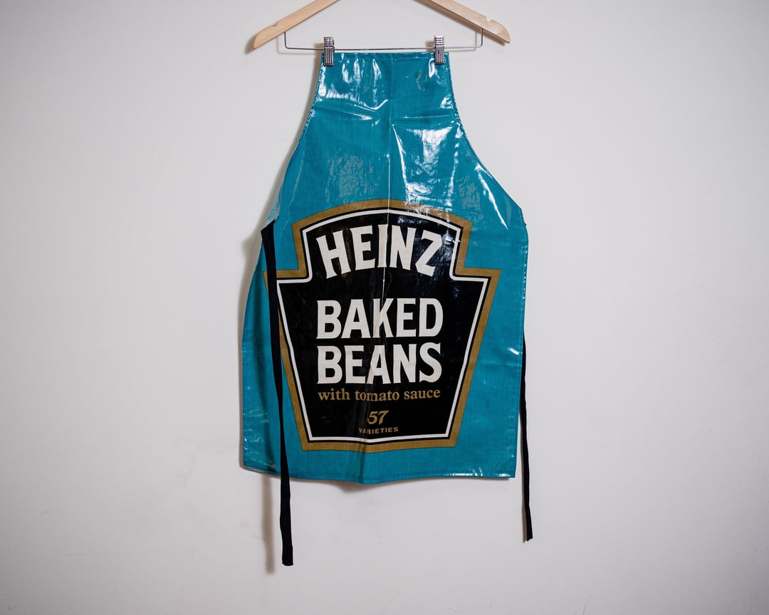 Heinz Baked Beans Vintage PVC Apron British Kitchen Cuisine Colletible ...