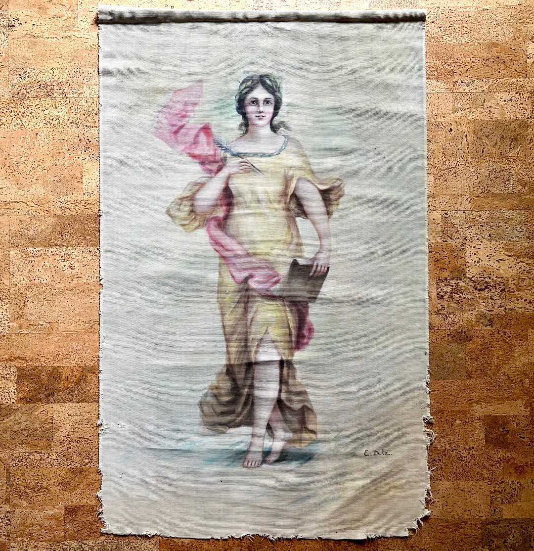Antique Victorian Painting of Calliope Greek Muse of Poetry Artist ...