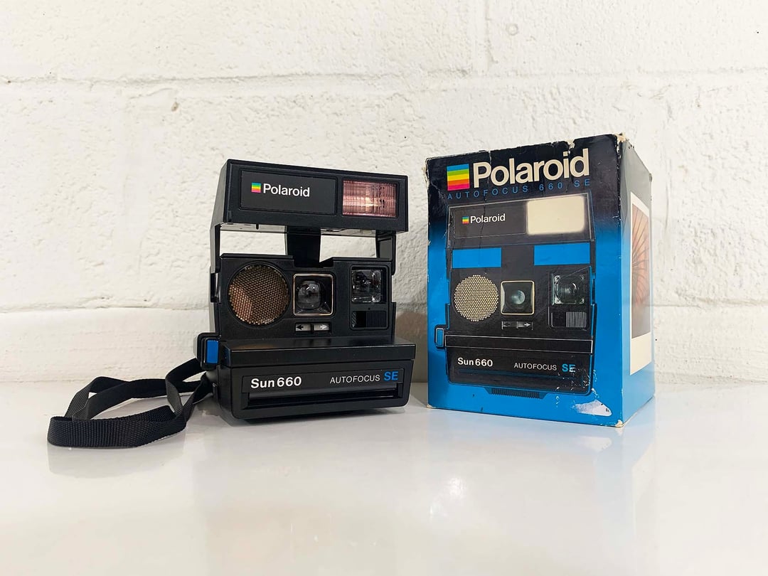 Vintage Polaroid Sun660 SE Autofocus 600 Instant Film Photography ...