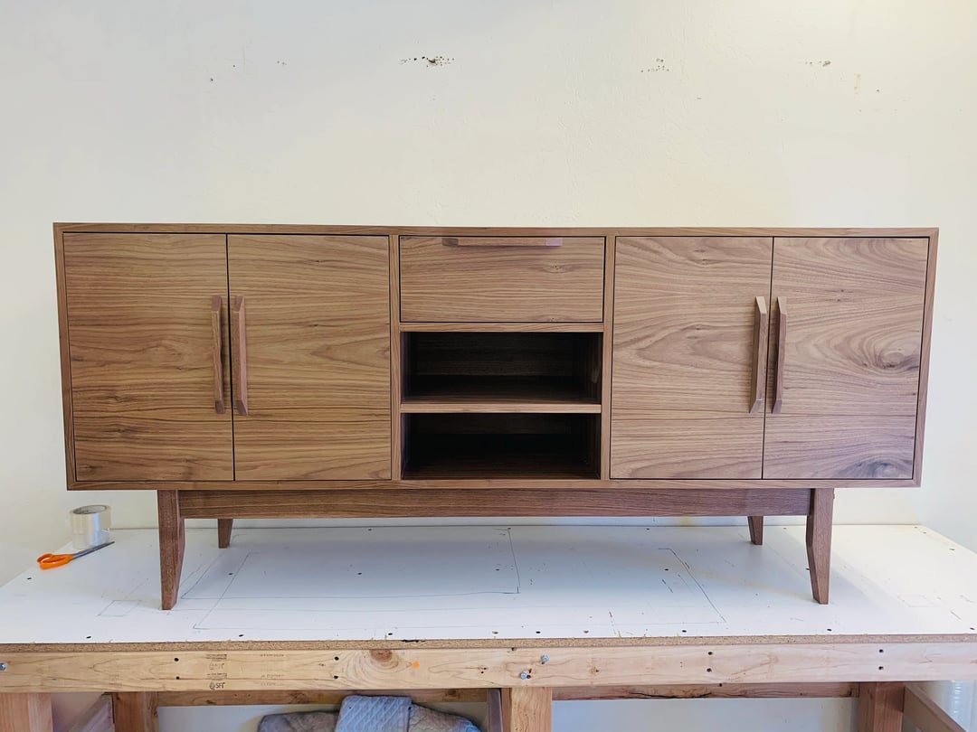 NEW Hand Built Mid Century Style Buffet / Credenza / TV Stand ...