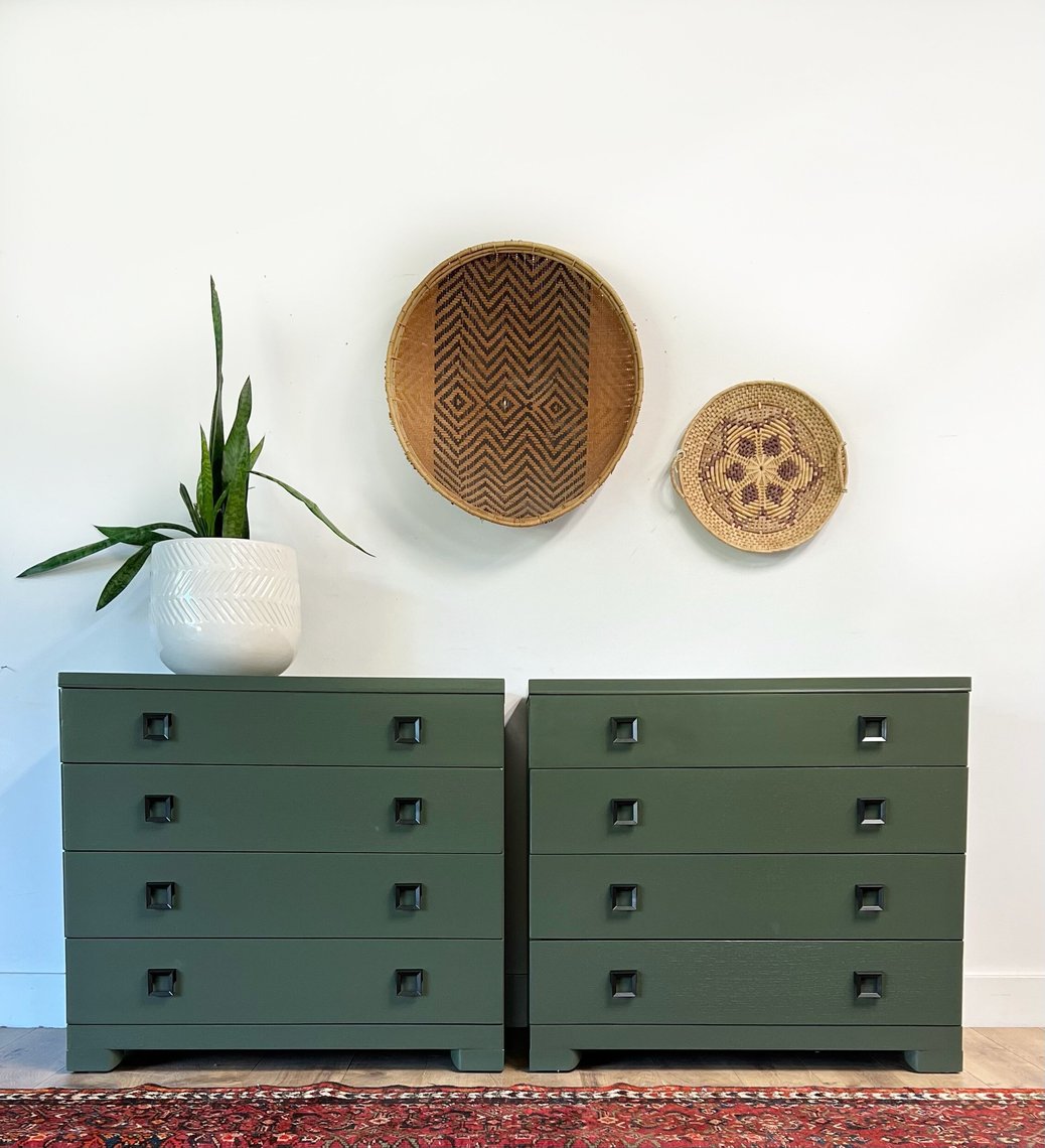 Matching set of green chests | Julie Simple Redesign | Grand Rapids, MI
