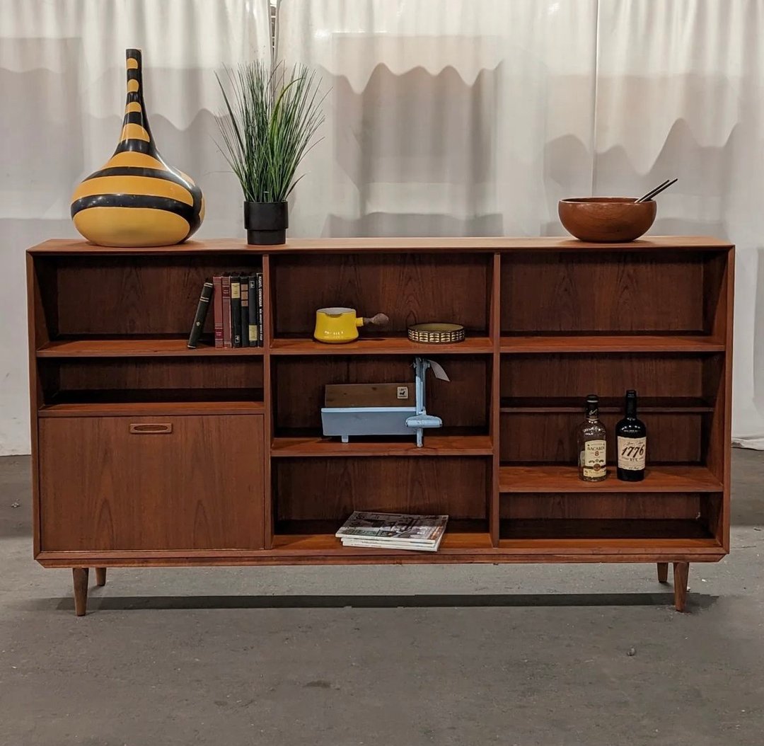 Teak Long Bookcase - 7992 | Lanoba Design | Jersey City, NJ