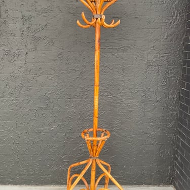 Tall Rattan Hat/Coat Rack | Revival Vintage - North Loop - Austin, TX ...