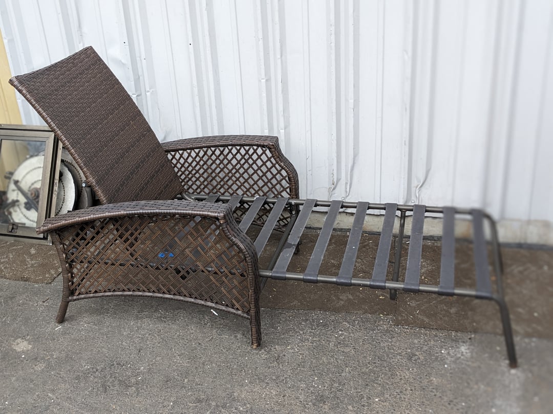 Swanky Seatless Outdoor Lounge Chair | Earthwise Architectual Salvage ...