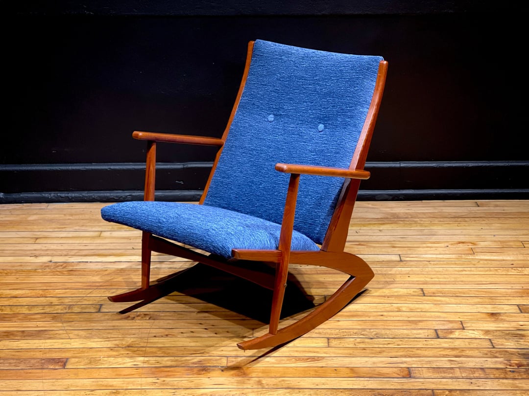 Restored Danish Teak Rocking Chair by Georg Jensen - Mid | MidModMKE ...