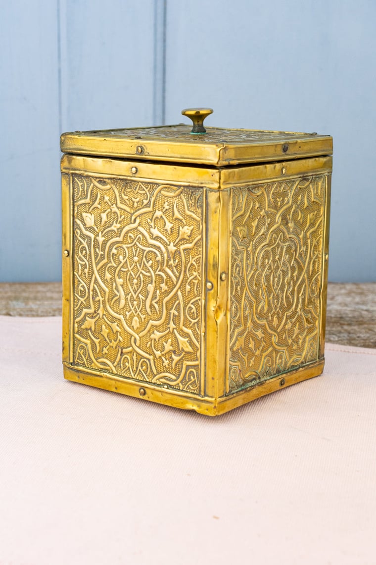 Vintage Brass Tea Caddy | Posh Chicago | Chicago, IL