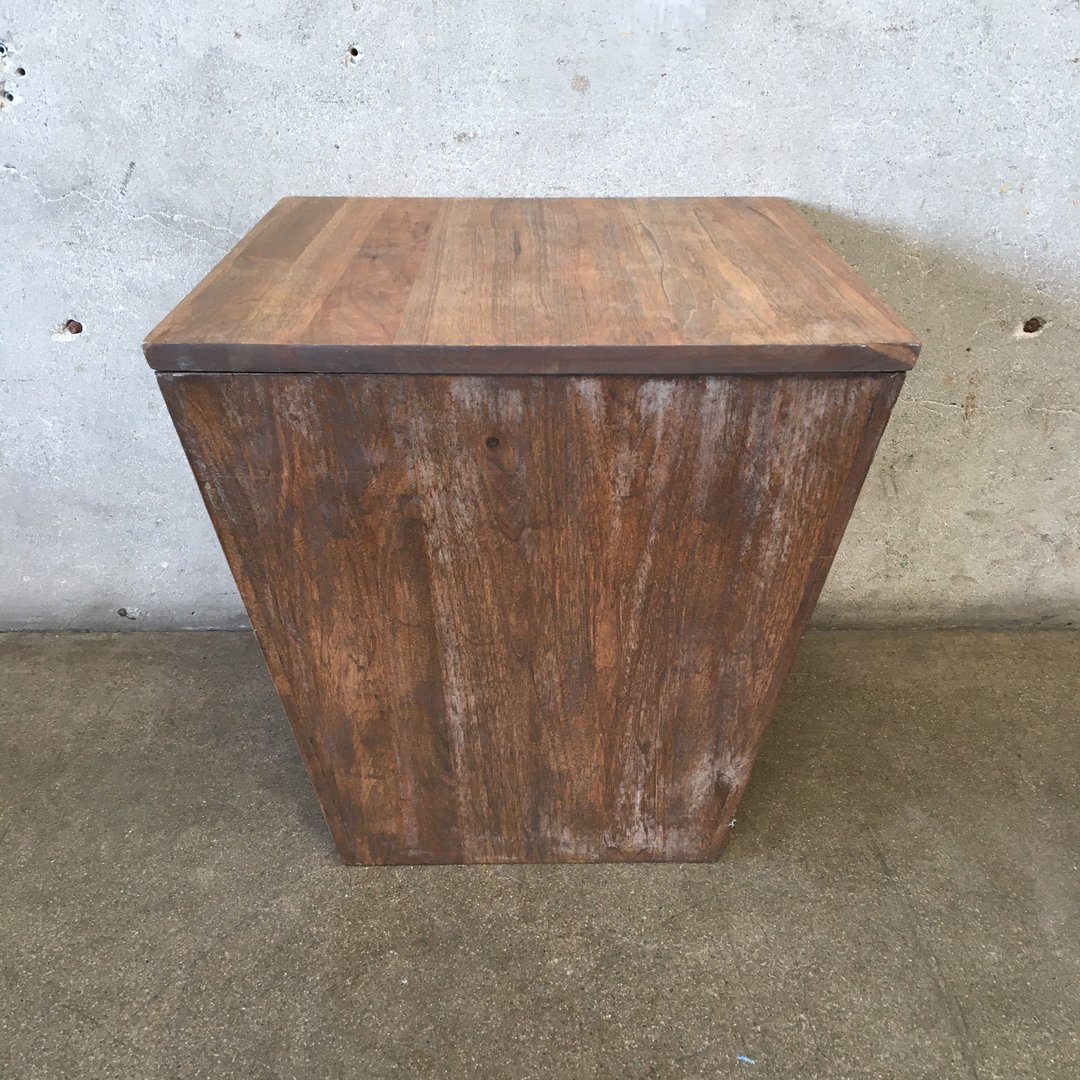 Solid Walnut Storage Bin / Side Table | Urban Americana | Long Beach, CA