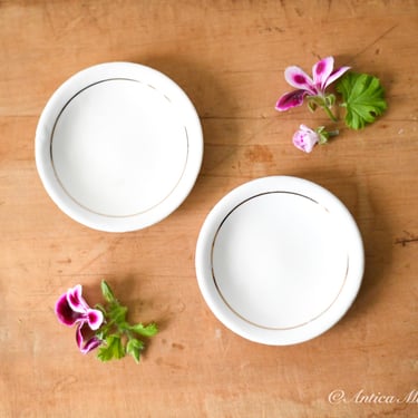 French Farmhouse Ironstone Butter Pats | Antica Market | Frederick, MD