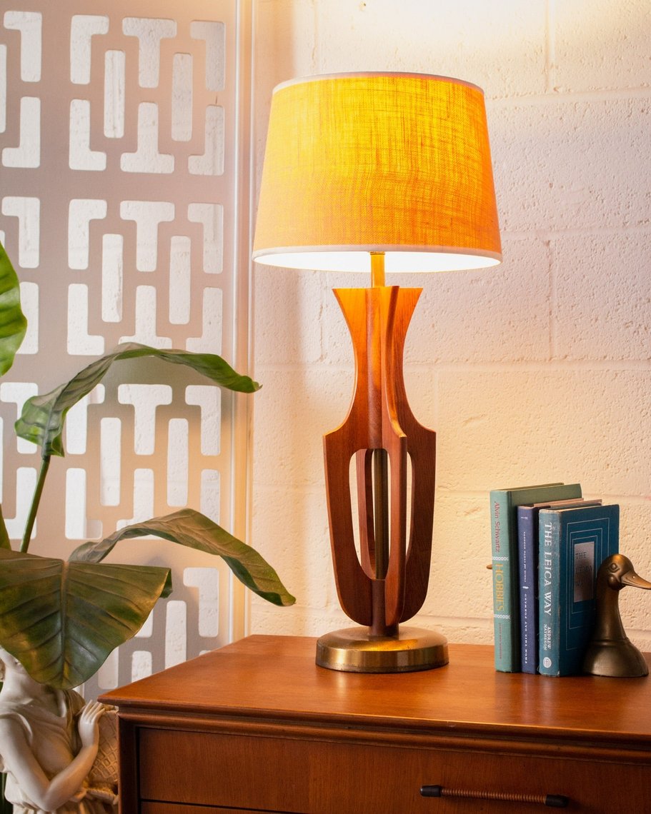 Sculptural Walnut Lamp | Sunbeam Vintage | Highland Park - Los Angeles, CA