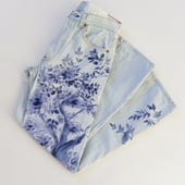 Leafy Tree Hand Painted Jeans | Vestige | Fishtown - Philadelphia, PA