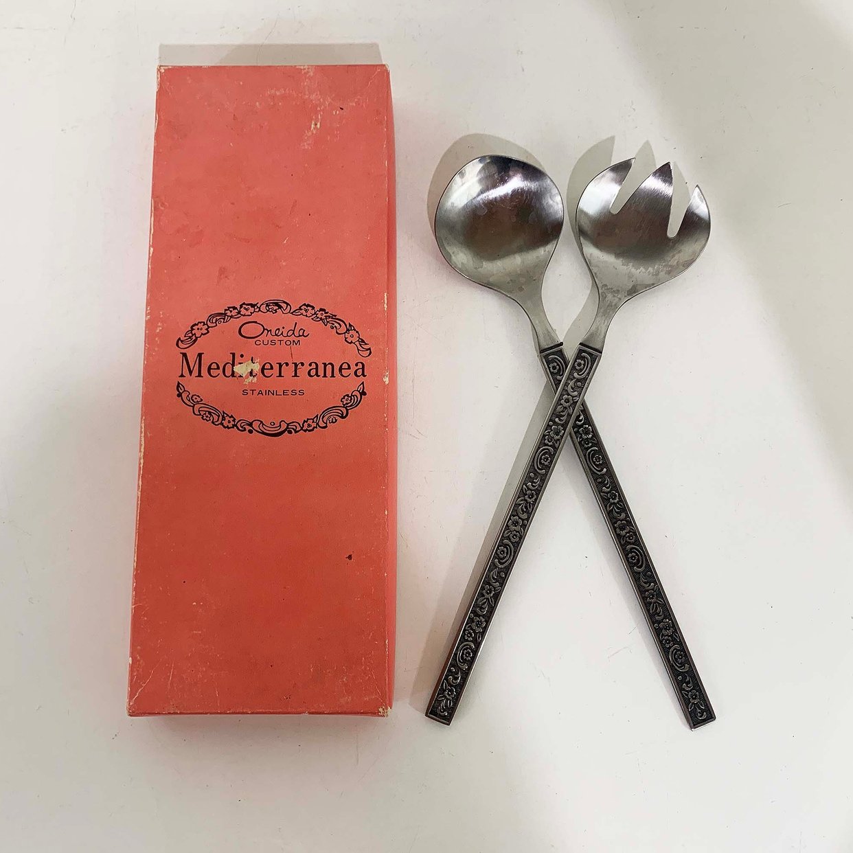 Vintage Oneida Collection Mediterranea Salad Serving Set Salad | Check ...