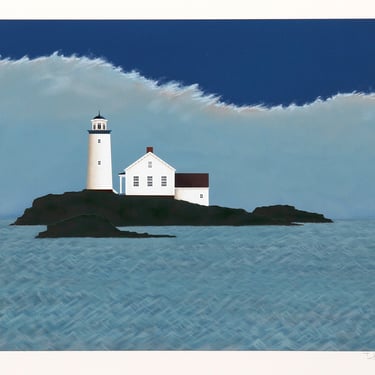 Ted Jeremenko, Island Lighthouse, Screenprint | RoGallery | Long Island ...