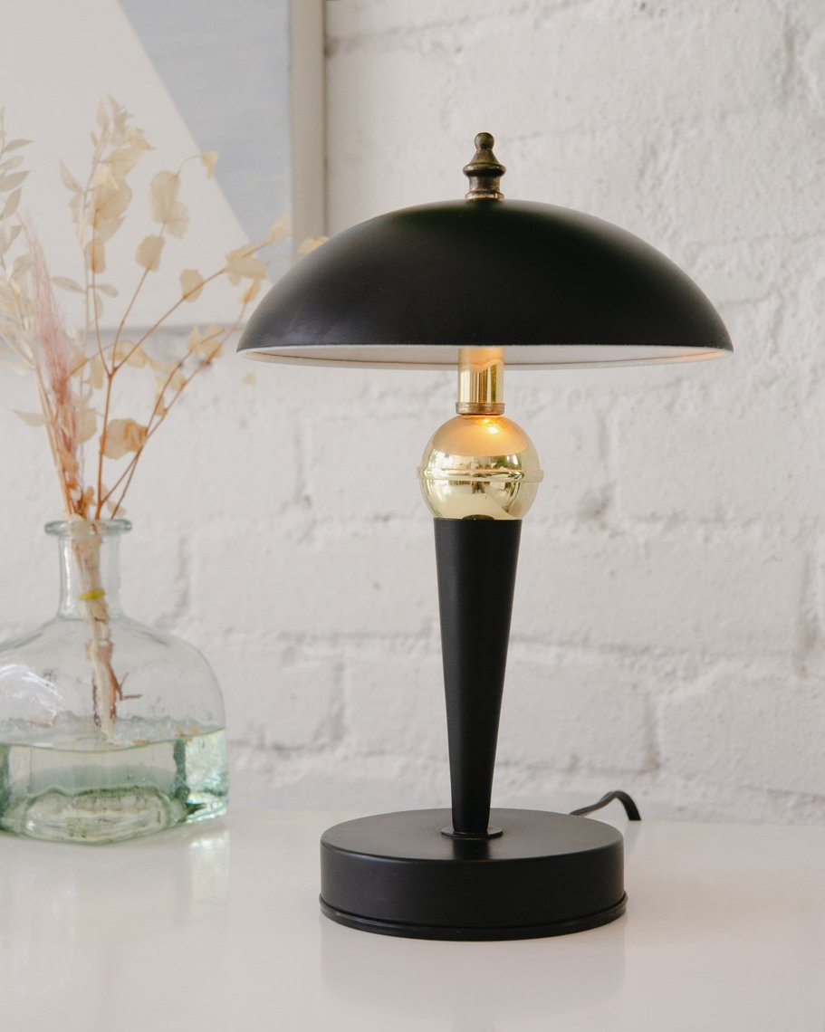 Black Mushroom Table Lamp | Sunbeam Vintage | Highland Park - Los ...