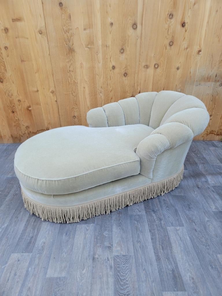 Vintage Marge Carson Style Channel Back Chaise Lounge | Vintage Grind ...