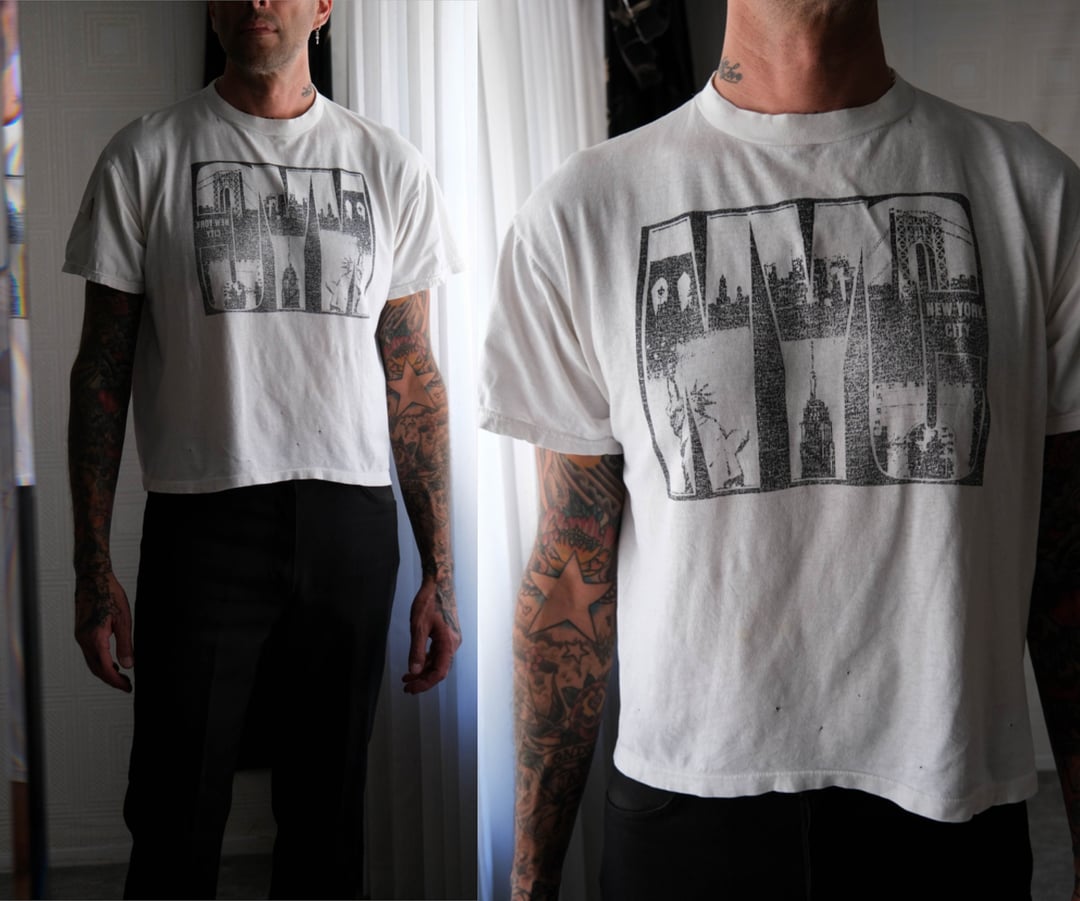 Vintage 70s New York City Initial Skyline Distressed Boxy Fit | The ...
