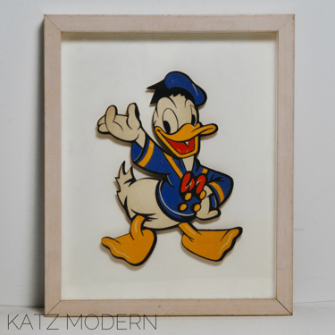 1940s Donald Duck in a Floating Frame | Katz Modern | Berkeley, CA