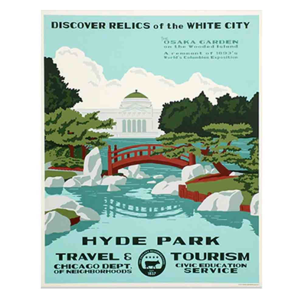 Hyde Park Print 16x20 | Foursided - Chicago, IL | ATTIC