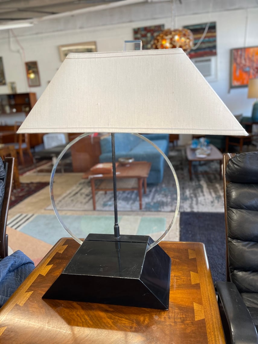 Postmodern Lucite Sculptural Table Lamp | Urban Goods | San Antonio, TX