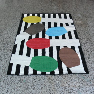 Vintage ModernistVintage Matchstick Woven 'Lucifer' Ikea Area Rug ...