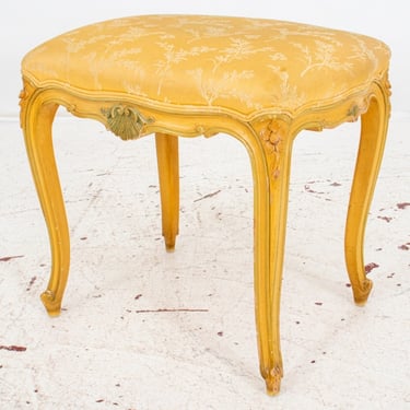 Louis XV Rococo Style Lacquered Bench Stool | Showplace Antique ...