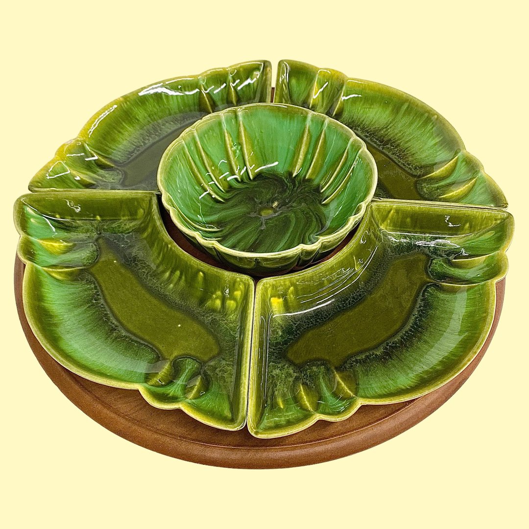 Vintage Lazy Susan Retro 1960s Mid Century Modern + DeForest of ...