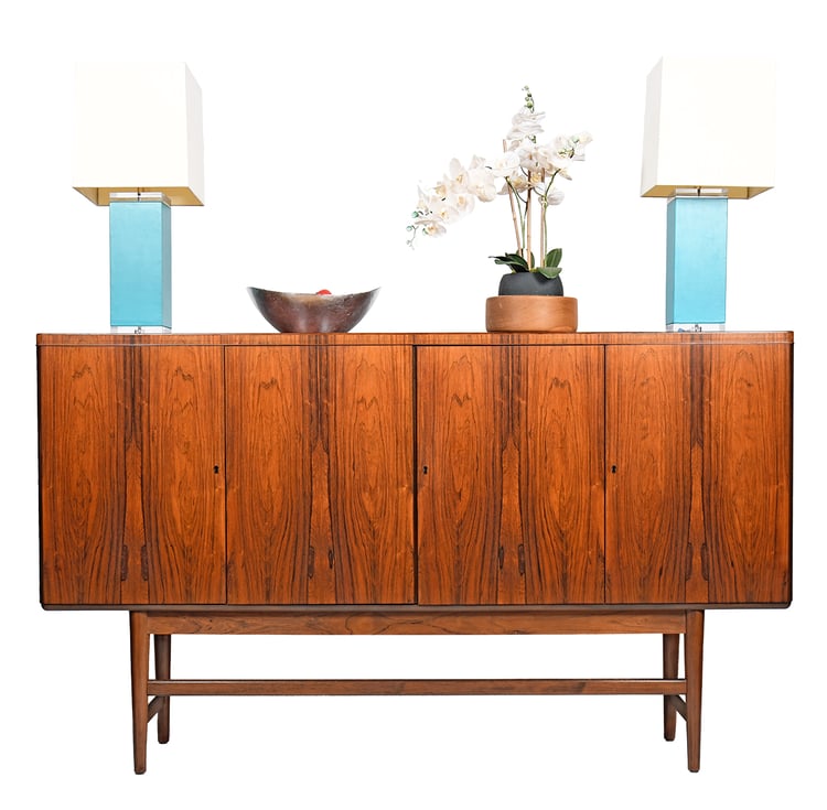 Minimalist Danish Modern Highboard in Brazilian Rosewood | Modern ...