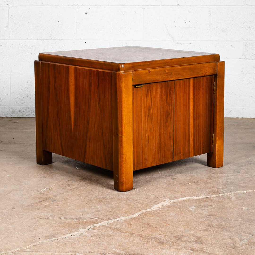 Mid Century Modern End Table Side Lane Square Rhythm Storage ...