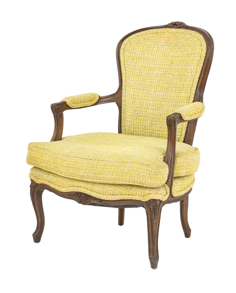 French Provincial Style Chartreuse Bergere | Showplace Antique + Design ...