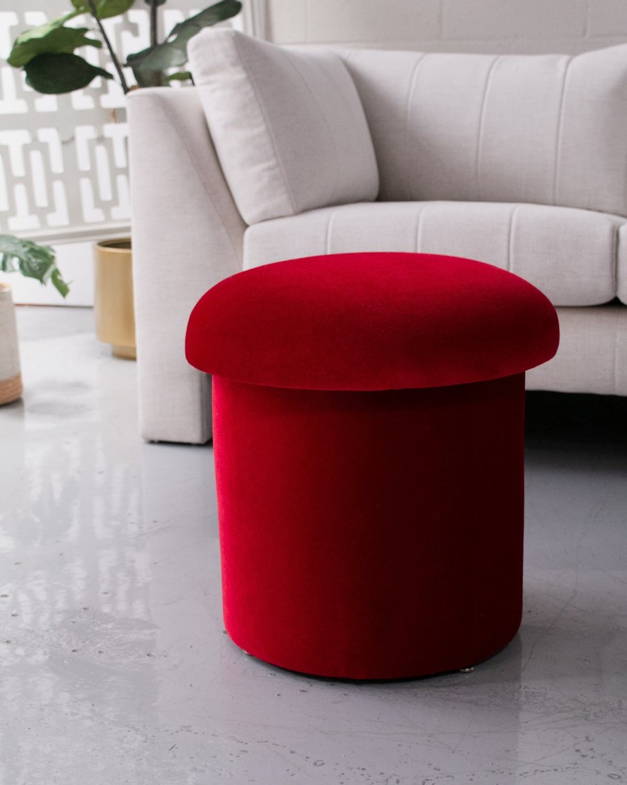 Red Mushroom Stool | Sunbeam Vintage | Highland Park - Los Angeles, CA