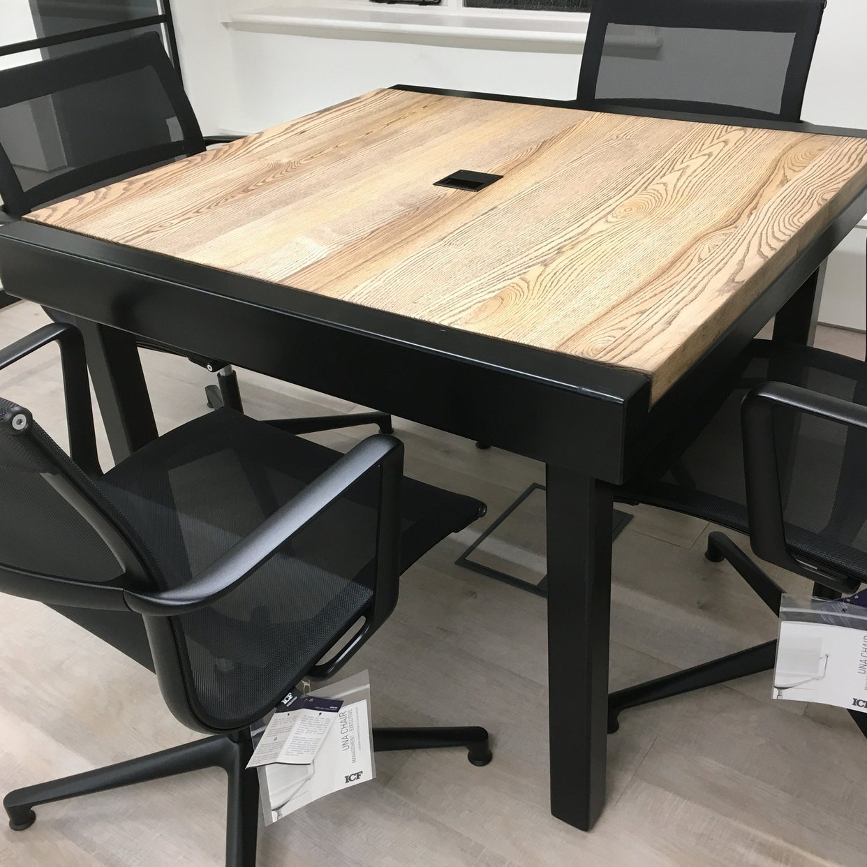 A custom made industrial table / desk with steel | Hunters of London ...